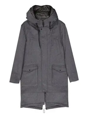 Herno Long-sleeved Hooded Coat - Grey