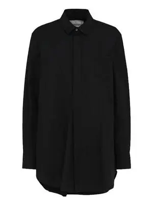 Sacai Cotton Blend Shirt - Black