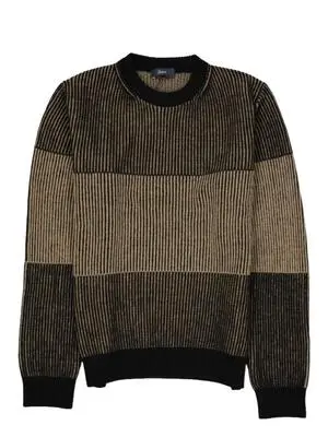 Herno Vertical-stripe Color-block Sweater - Black