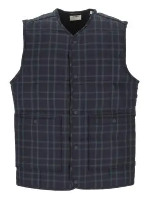LES DEUX Les Deux Quilted Checked Gilet
