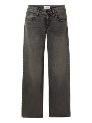 SLVRLAKE Slvrlake Lexi Low-Rise Wide-Leg Jeans Black