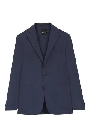 Hugo Boss Single-breasted Tailored Blazer - Light Blue
