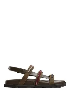 Moncler Vera Isla Leather Sandals - Brown