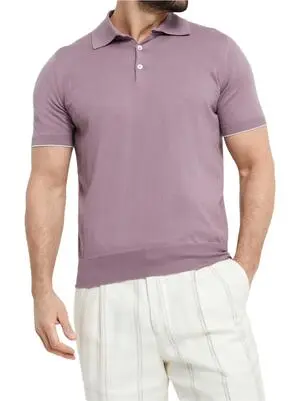 Brunello Cucinelli Cotton Polo Jumper - Multicolor