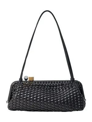 Jacquemus Woven Clutch Bag - Dark Brown