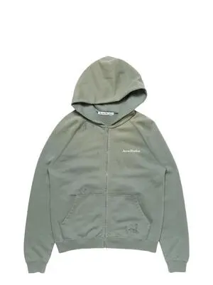 Acne Studios Long-sleeved Zip Hoodie - Slate Ash