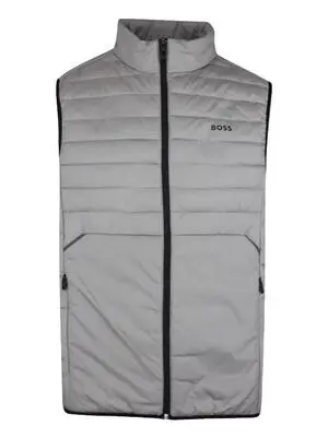 Hugo Boss Quilted Sleeveless Gilet - Grey