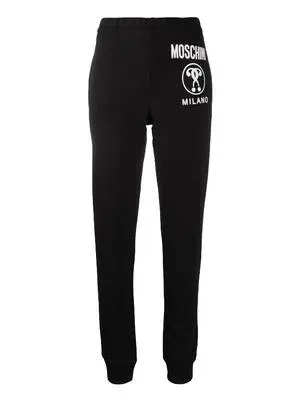 Moschino Printed Joggers - Black