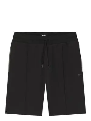 Hugo Boss Drawstring Fastening Panelled Shorts - Black