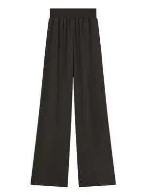 JOSEPH Nour Twill Satin Trousers - Cocoa