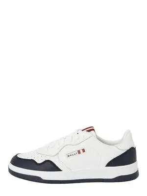 Bally Round-toe Low-top Casual Lace-up Sneakers - White