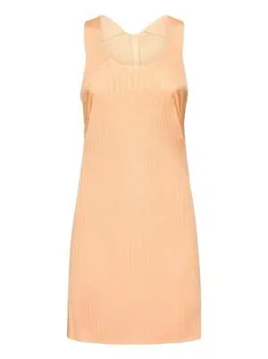 JIL SANDER Ribbed Round Neck Vest - Nude