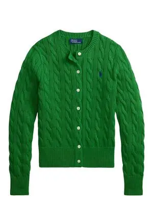 Polo Ralph Lauren Polo Ralph Lauren Cable Knit Buttoned Cardigan Green