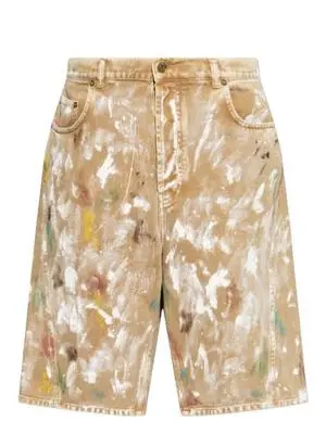 Moschino Belt Loop Shorts - Nude