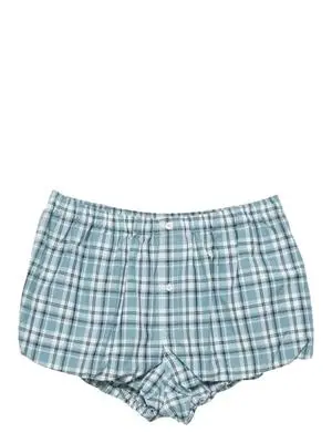 Acne Studios Acne Studios Plaid Bubble Shorts Blue/white