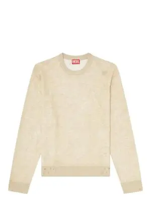 DIESEL® Distressed Knit Sweater - Light Brown
