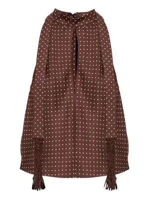 Posse POSSE Phoebe Polka-Dot Halter Top No