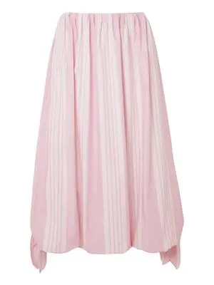Posse Rosie Striped Midi Skirt - Pink