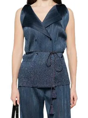 Giorgio Armani Double-breasted Vest - Blue