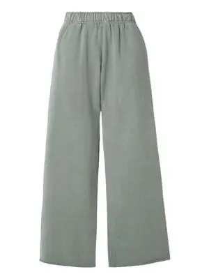 SLVRLAKE Wide Leg Elastic Waist Pants - Light Green