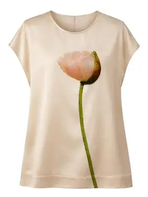 SIMONE ROCHA Simone Rocha Floral Print Round Neck Top