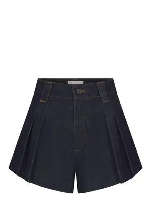 FRAME Frame The Structural Pleated Denim Shorts