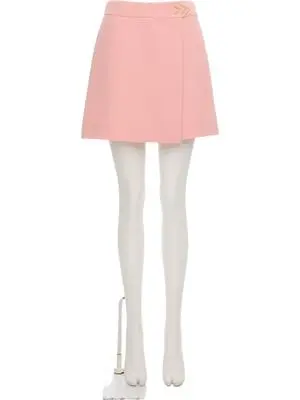VALENTINO Valentino Wool Crepe Mini Skirt