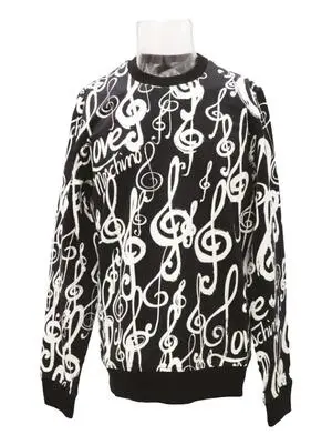 Moschino Printed Sweater - Black