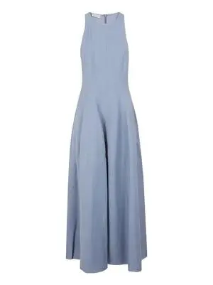 Brunello Cucinelli Sleeveless Flared Dress - Blue