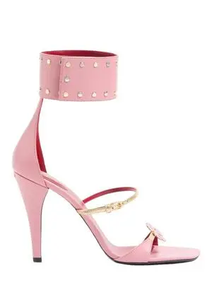 Valentino Garavani Kidskin Cuffie Sandal 100mm - Pink