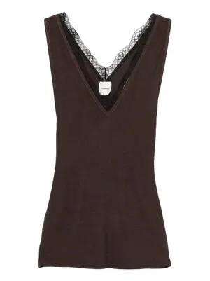 Nanushka Siara V-neck Tank Top - Black