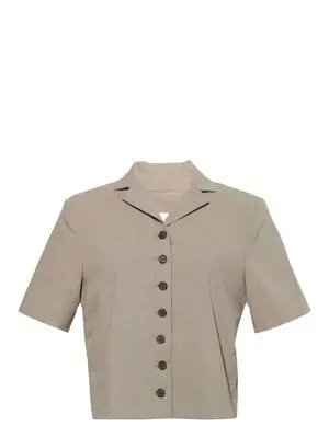 Sandy Liang Beverly Short-sleeve Jacket - Neutrals