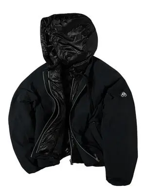 Moose Knuckles Long-sleeve Hooded Down Jacket - Black