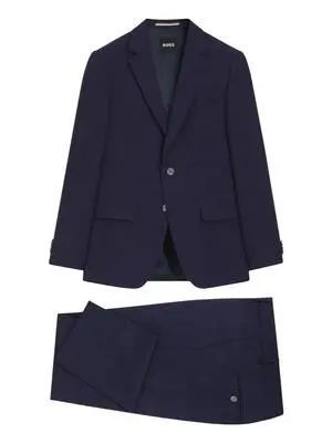 Hugo Boss Button Two-piece Suit - Dark Blue
