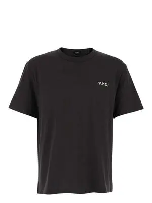 A.p.c. A.P.C. Logo Crew Neck T-Shirt Black