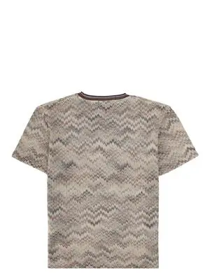Missoni Zigzag Knit T-shirt - Gray