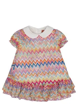 MISSONI Missoni Zigzag Pattern Ruffled Dress