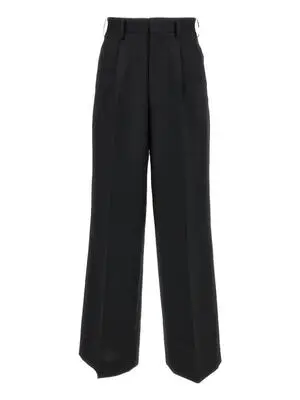 JUNYA WATANABE Junya Watanabe Pleated Trousers With Black Button Details