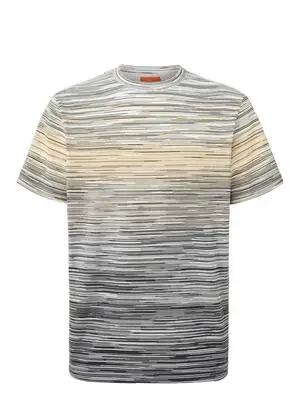 Missoni Faded-flame Pattern T-shirt - Gray