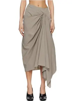 ENTIRE STUDIOS Flowing Skirt - Nude