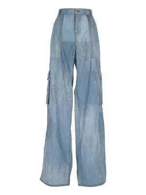ERMANNO SCERVINO Ermanno Scervino Trompe L'oeil Printed Cargo Pants