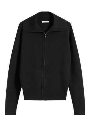 ENTIRE STUDIOS Relaxed Zip-up Knitted Jacket - Black