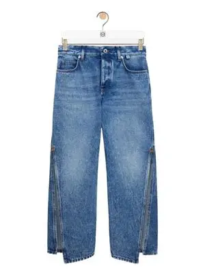 Loewe Flared Leg Denim Trousers - Blue