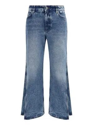 Loewe Flared Leg Denim Trousers - Blue