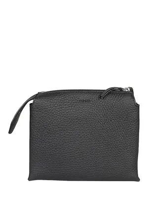 THE ROW Zippered Shoulder Bag - Black