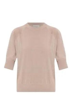Dries Van Noten Crew Neck Short-sleeved T-shirt - Beige