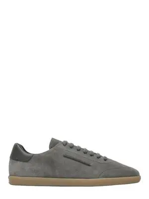 Zegna Zegna Round-Toe Lace-Up Sneakers Gray