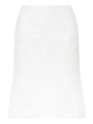SHUSHU/TONG Pleated Midi Skirt - White