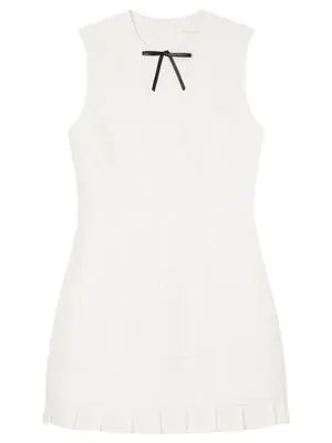 SHUSHU/TONG Sleeveless Bow Detail Mini Dress - White