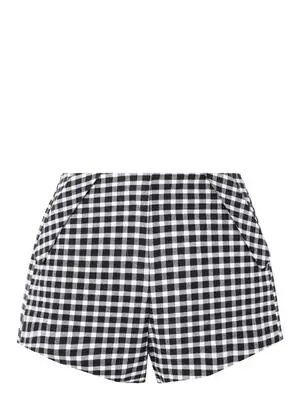 Posse Chiara Plaid Shorts - Gray